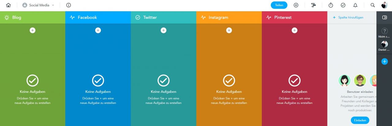 Beispiele für Kanban-Boards mit MeisterTask - Projektmanagement Digital